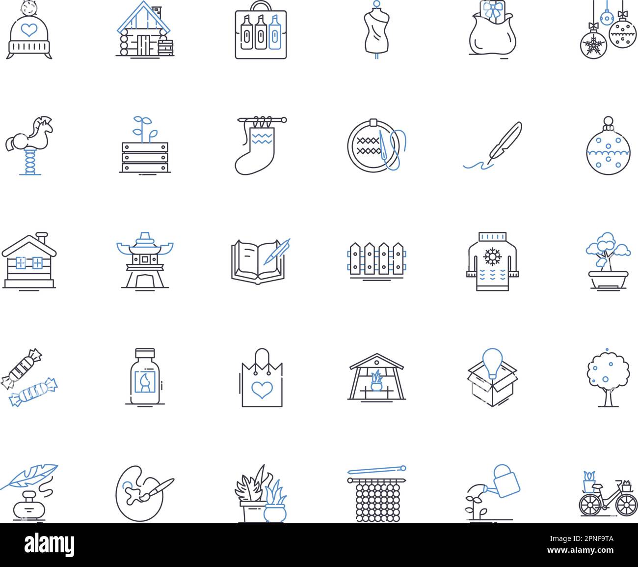 Bespoke Business Line Icons Collection Tailored Customized Personalized Handcrafted Unique