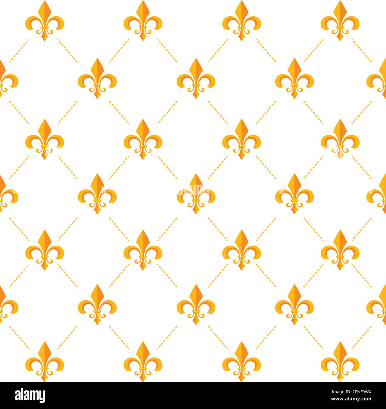 Seamless pattern background with lys flower symbols Vector Stock Vector ...