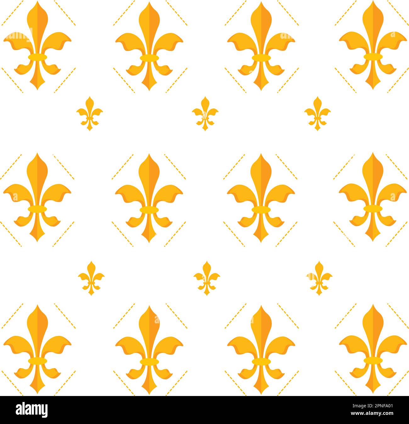 Seamless pattern background with lys flower symbols Vector Stock Vector ...