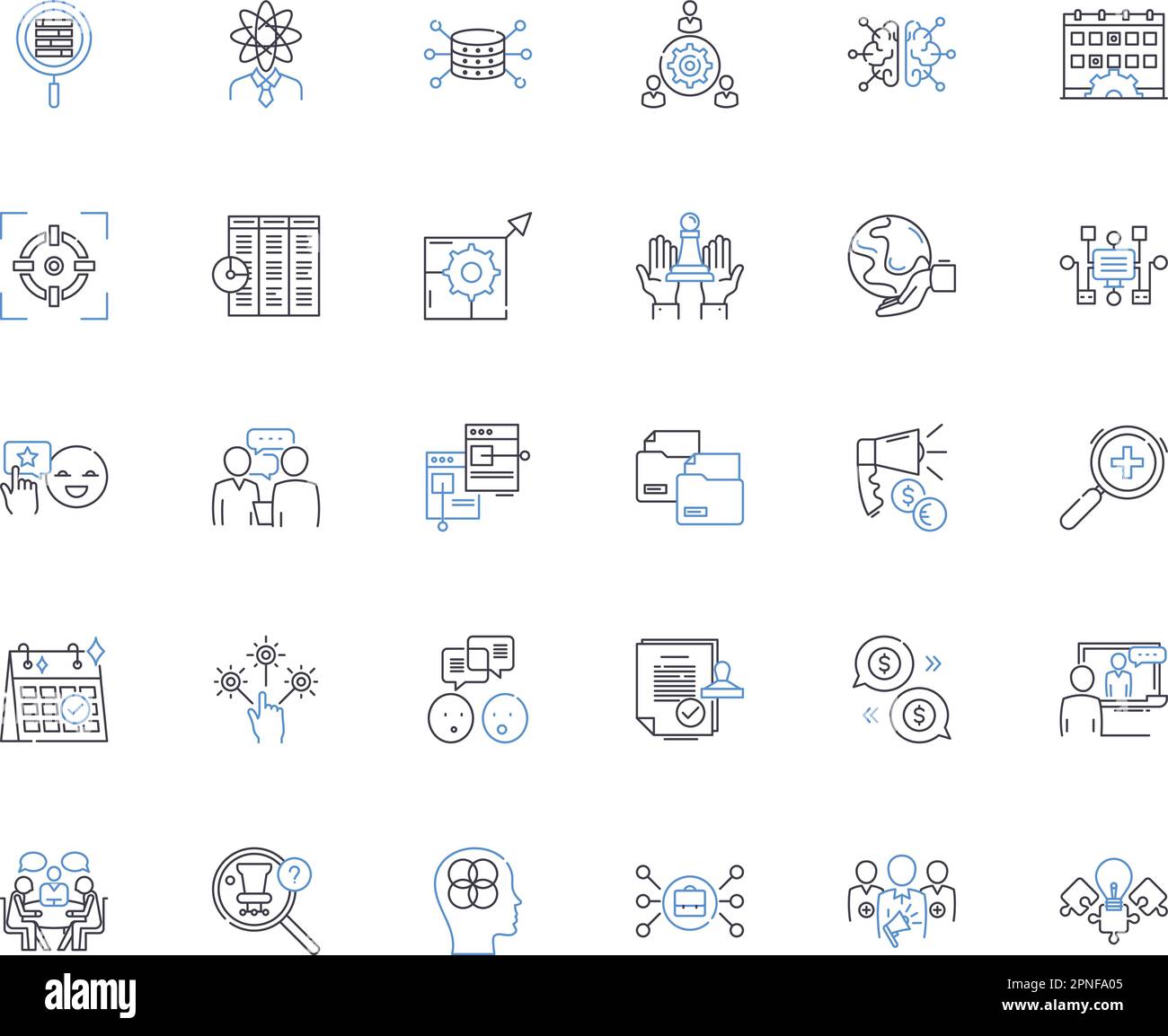 Friendship connection line icons collection. Companionship, Trust ...