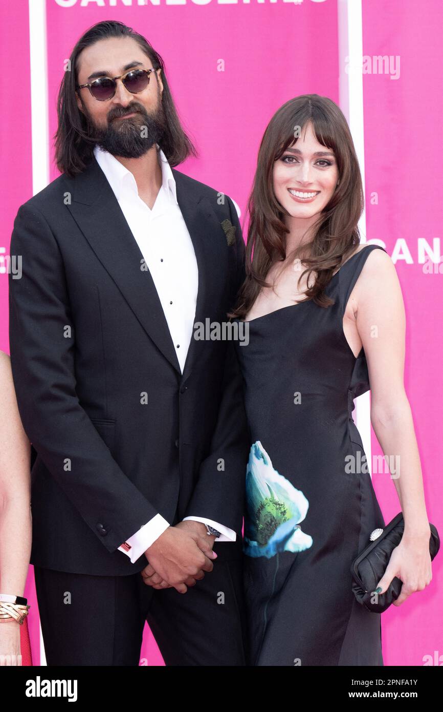 Cannes, France. 19th Apr, 2023. Neil Sharma and Sarah Tilleke attend ...