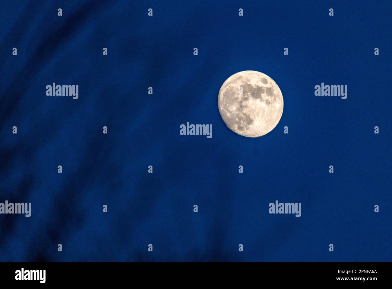 Night sky with full moon Stock Photo - Alamy