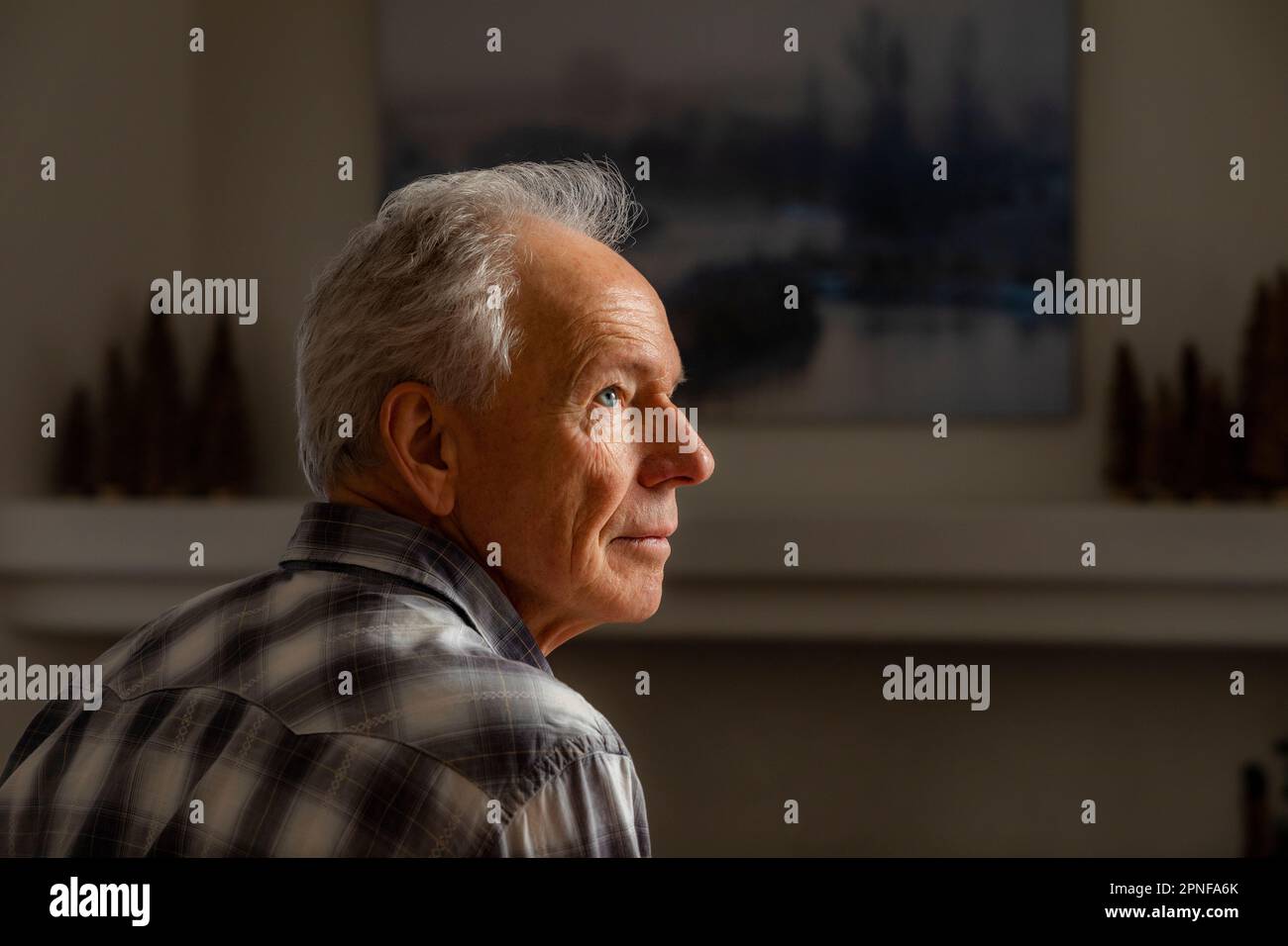 Portrait one senior caucasian man hi-res stock photography and images ...