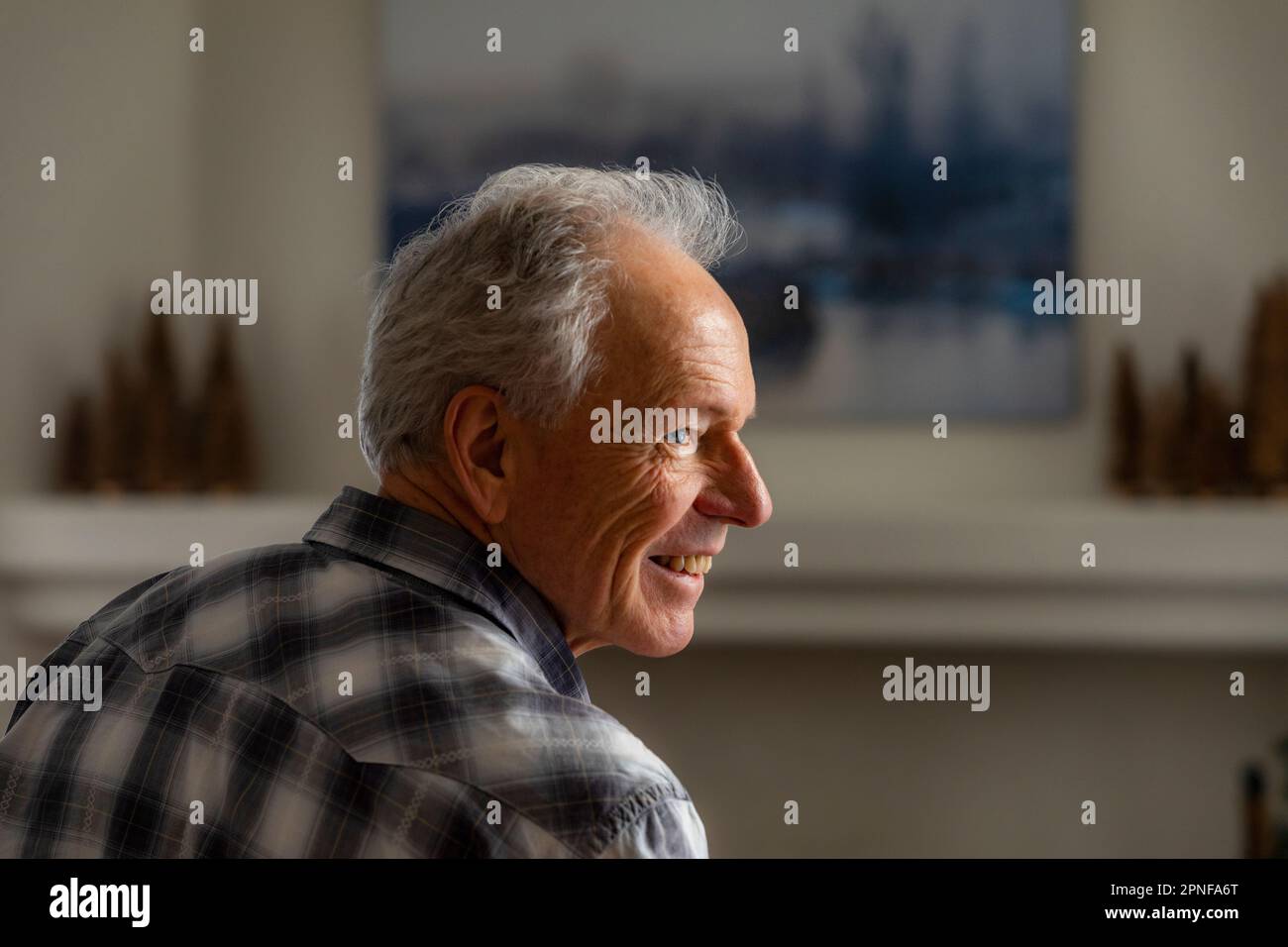Portrait one senior caucasian man hi-res stock photography and images ...