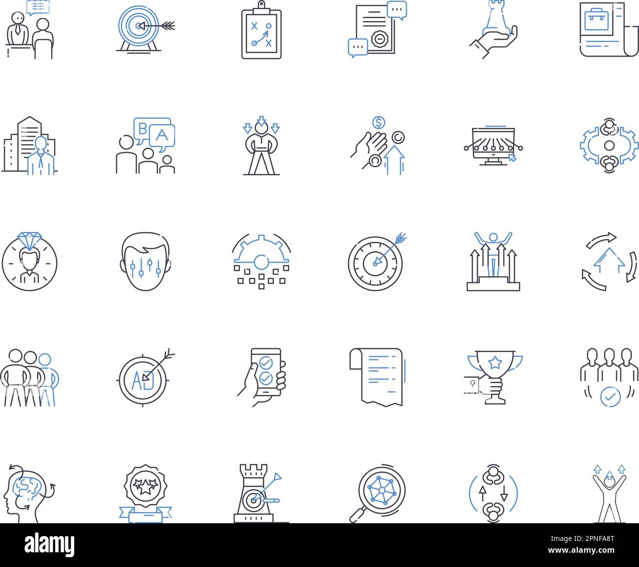 Organization Triumphs line icons collection. Efficiency, Leadership ...