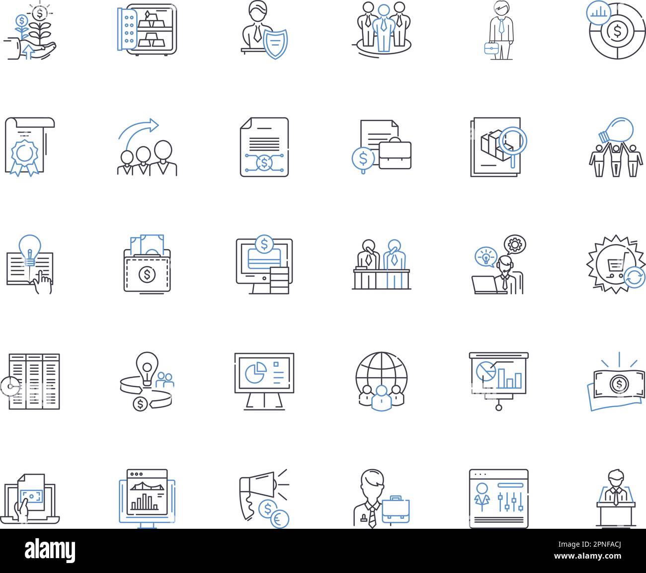 Depository Line Icons Collection Vault Safe Storage Trust Safekeeping Preservation