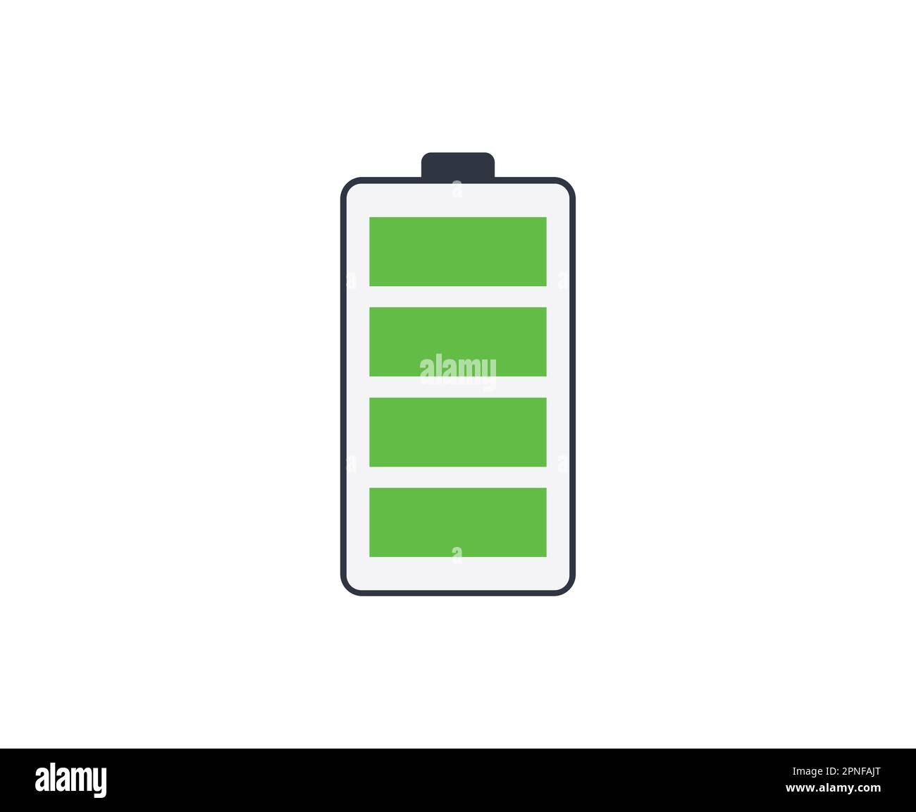 Fully charged green battery Cut Out Stock Images & Pictures - Alamy