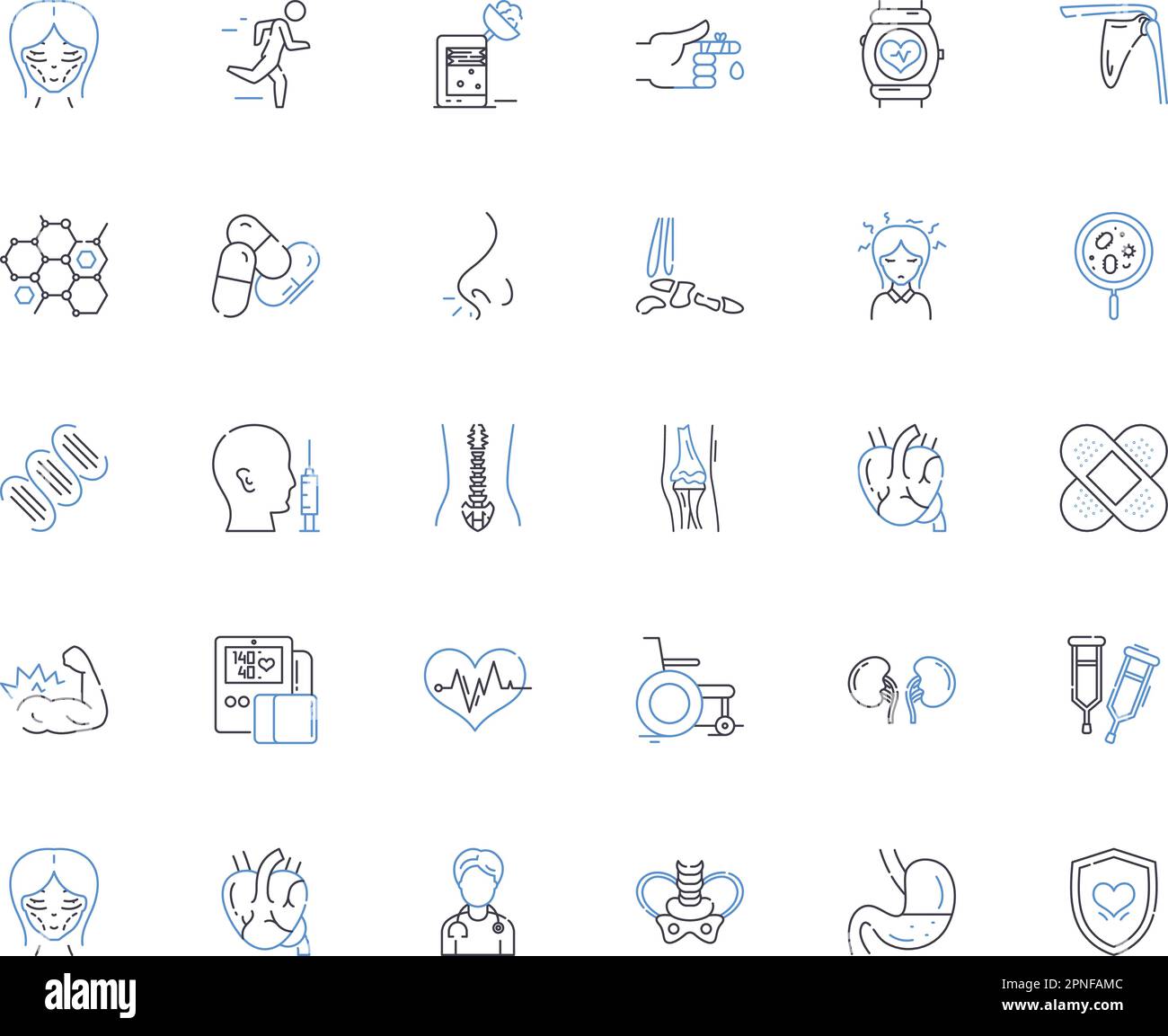 Complementary therapy line icons collection. Acupuncture, Aromatherapy ...