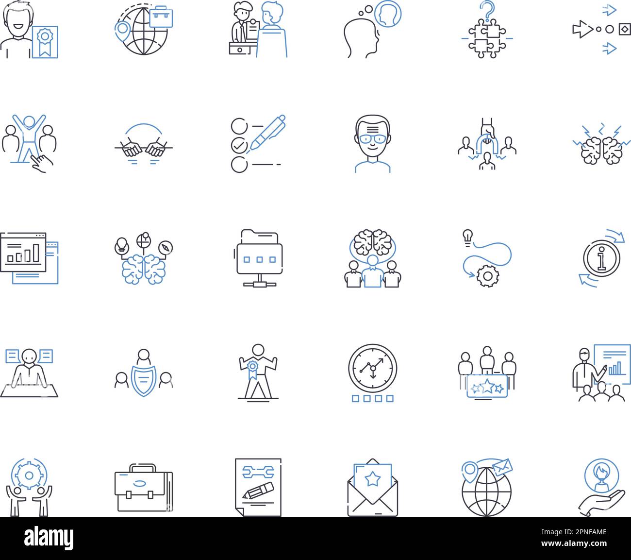 Business Accomplishments line icons collection. Success, Achievement ...