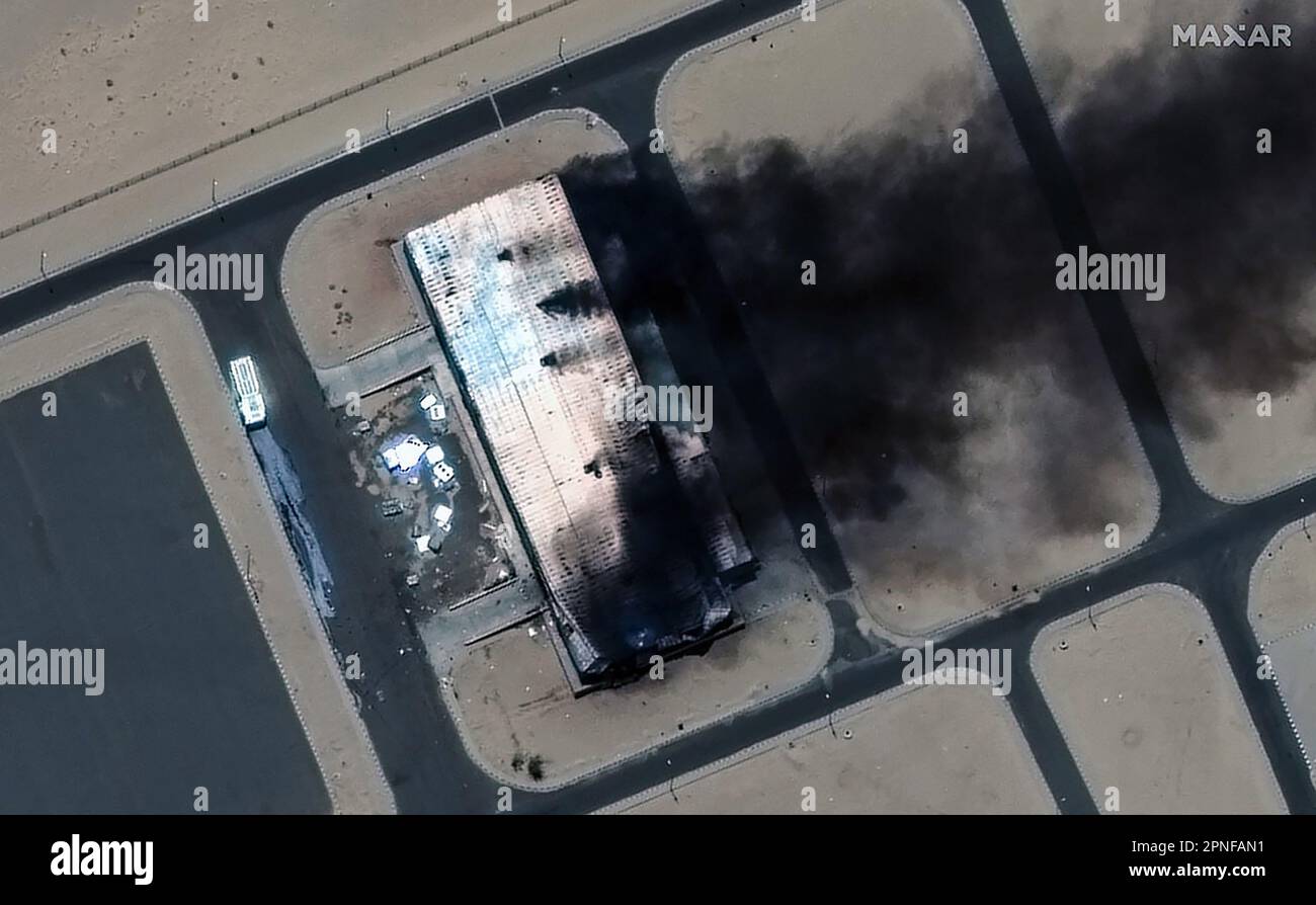 Khartoum, Sudan. 18th Apr, 2015. Satellite image released by Maxar ...