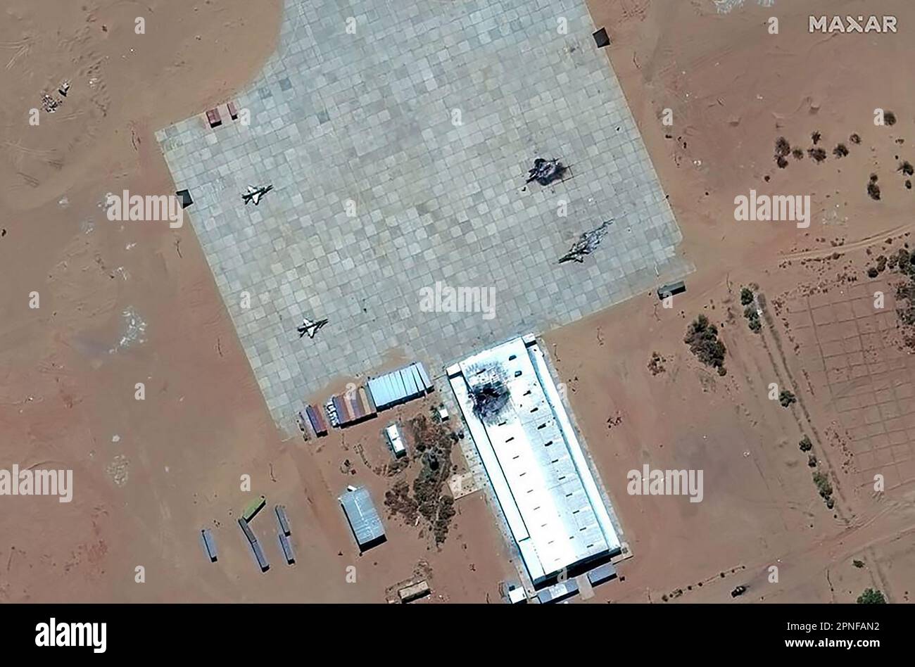 Khartoum, Sudan. 18th Apr, 2015. Satellite image released by Maxar ...