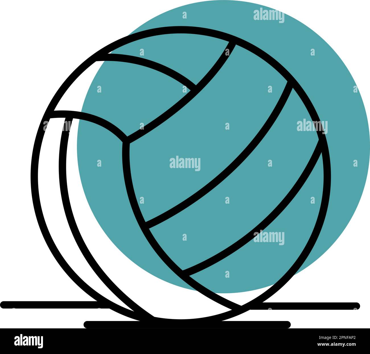 Isolated colored volleyball sport icon Vector Stock Vector Image & Art ...