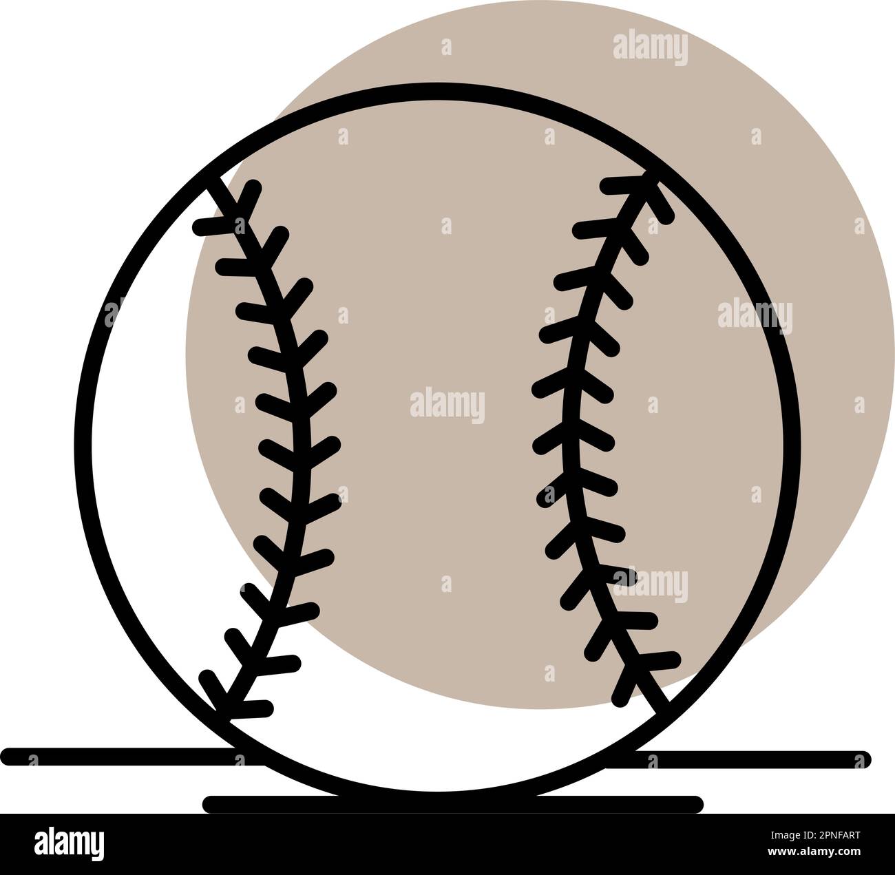 Isolated colored baseball ball sport icon Vector Stock Vector Image ...