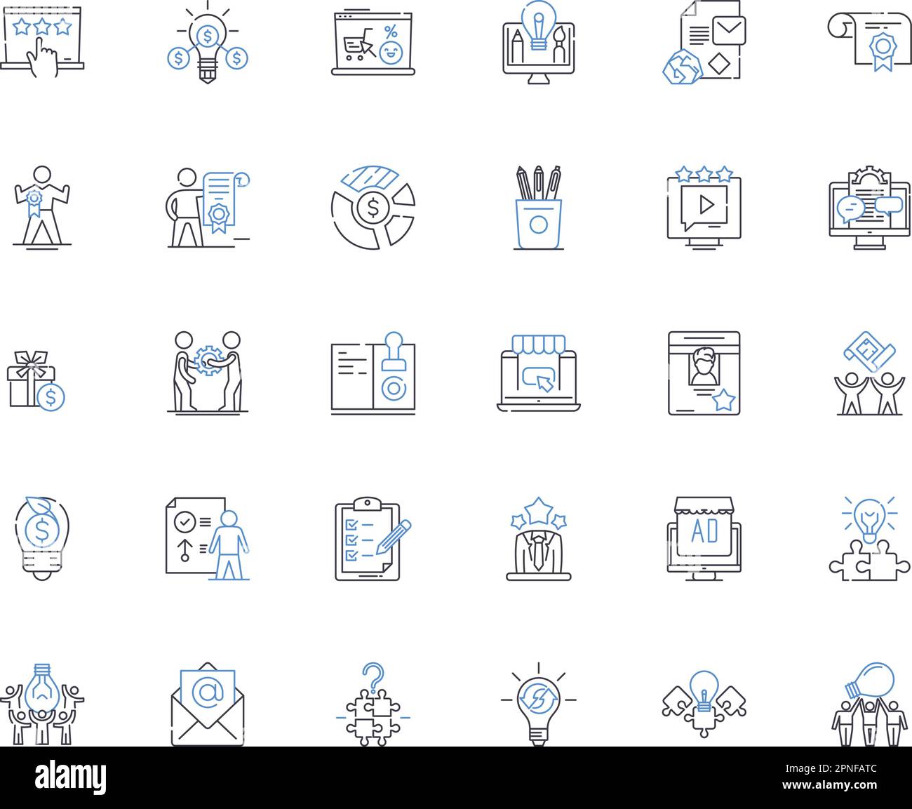Positioning Concept Line Icons Collection Location Navigation