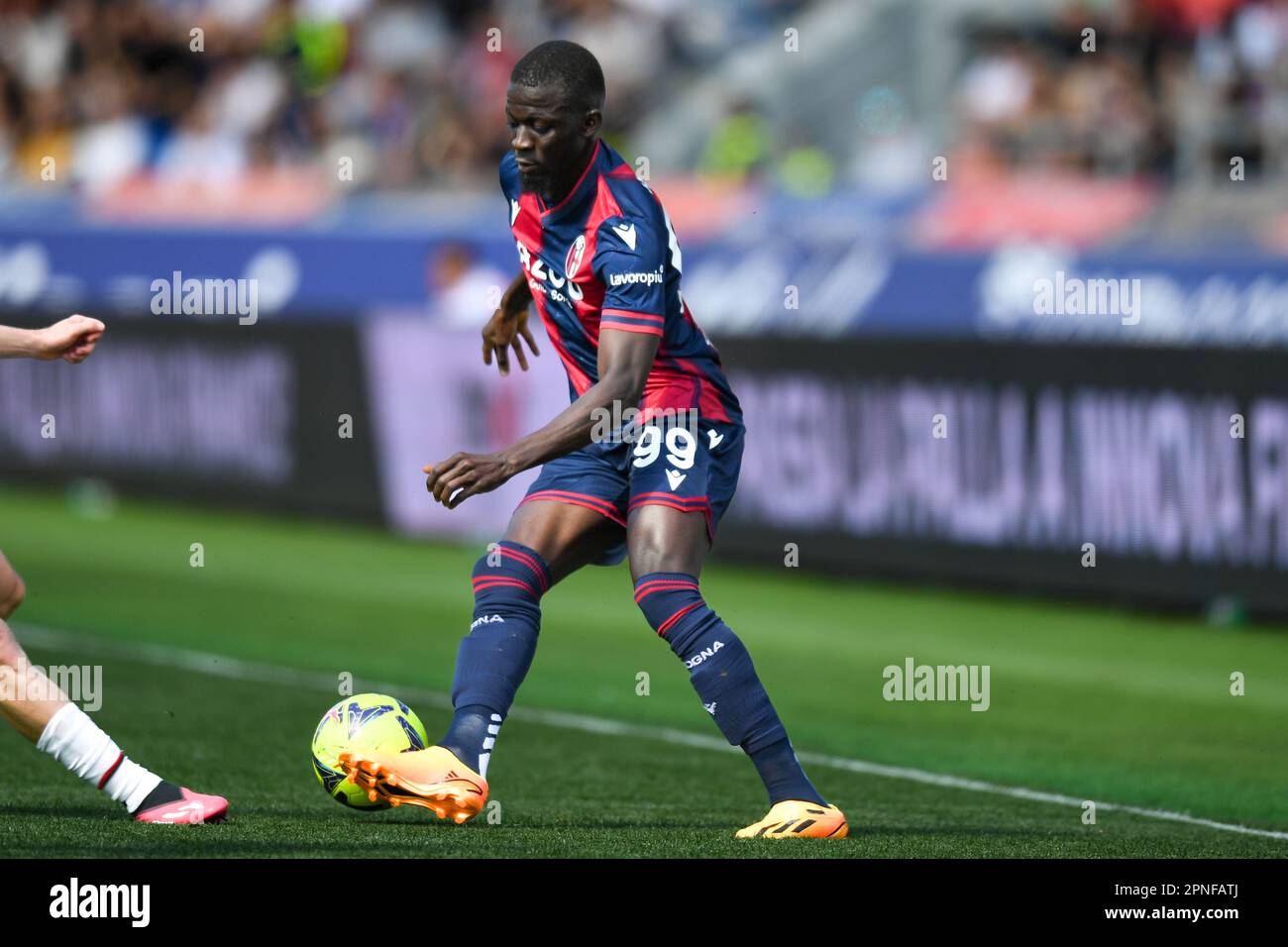 Bologna, Italy. 15th Apr, 2023. Bologna's Musa Barrow portrait in ...