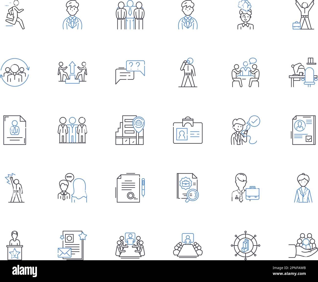 Enterprise center line icons collection. Incubator, Accelerator ...