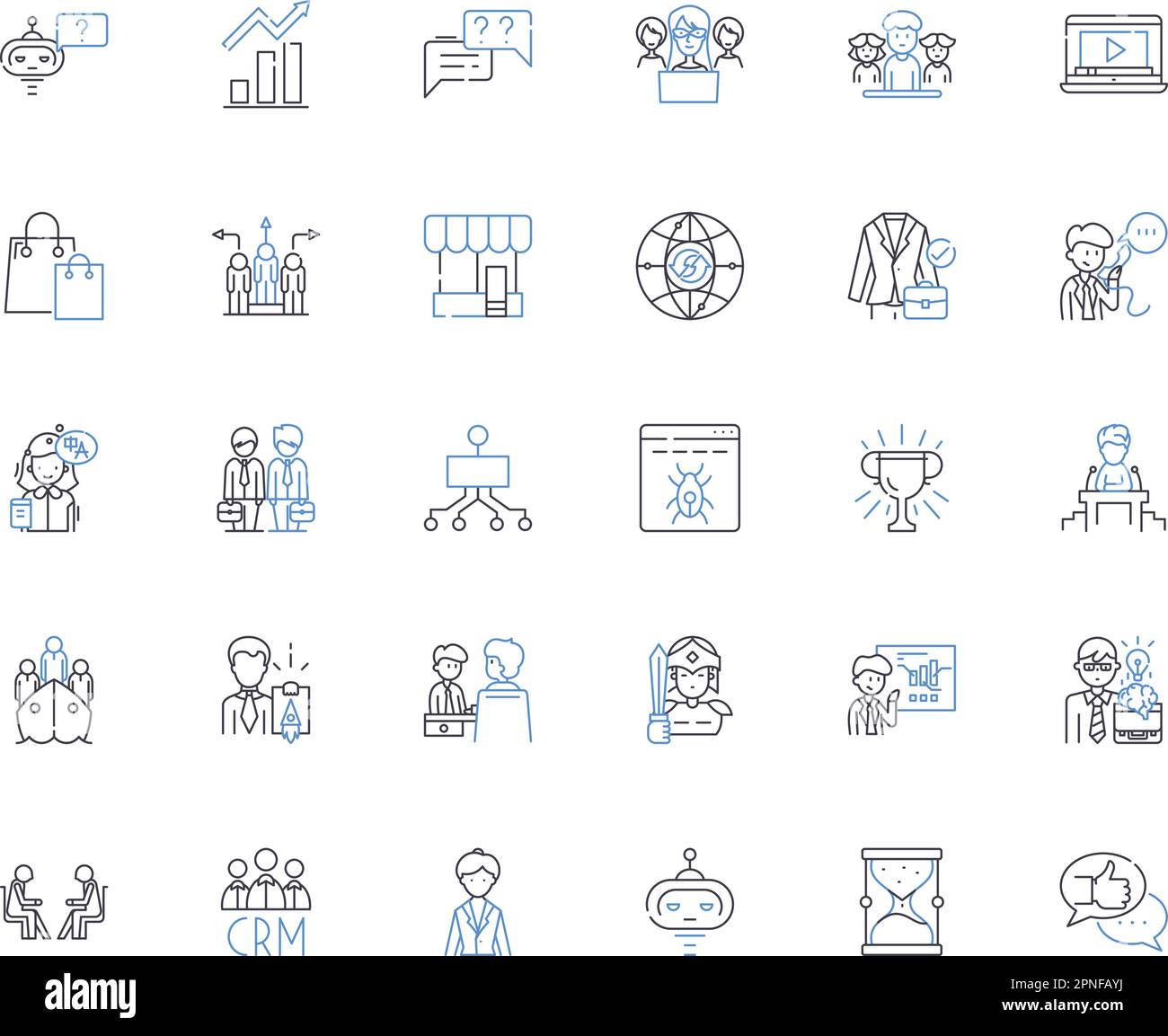 Guidance Line Icons Collection Direction Advice Mentorship Support Navigation Assistance