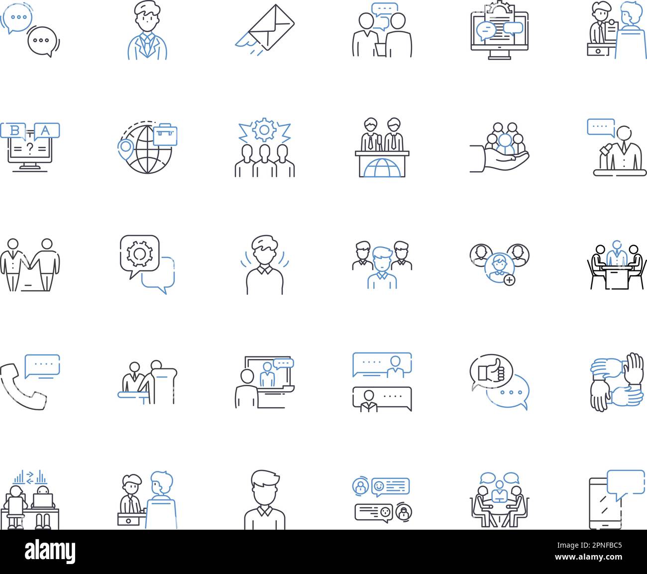 Patrons line icons collection. Customers, Clients, Visitors, Members ...
