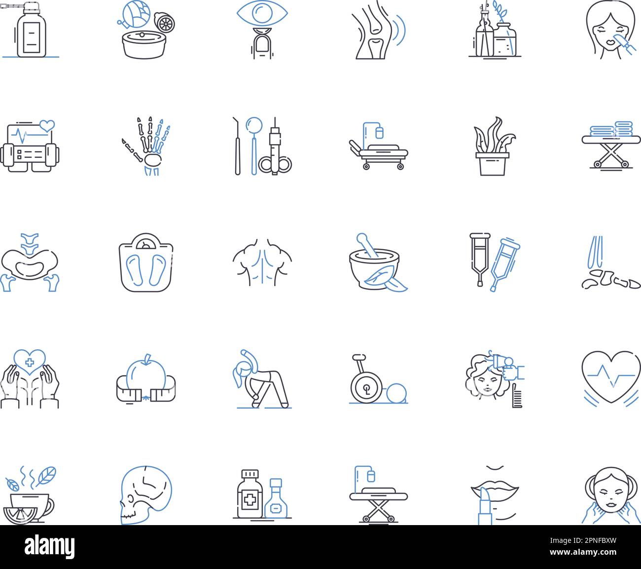 Surgery line icons collection. Incision, Anesthesia, Scalpel, Procedure ...