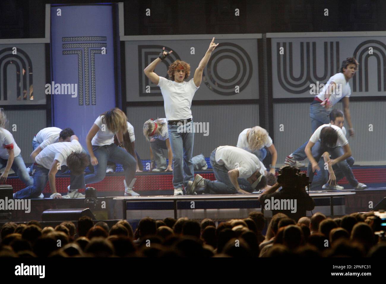 Dancers performing at the Countdown Spectacular in the Acer Arena, a ...