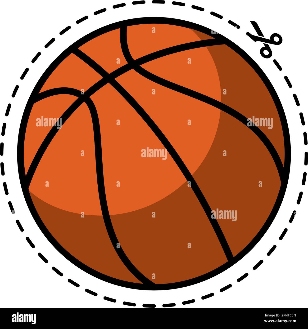 Isolated basketball ball sport icon Vector Stock Vector Image & Art - Alamy
