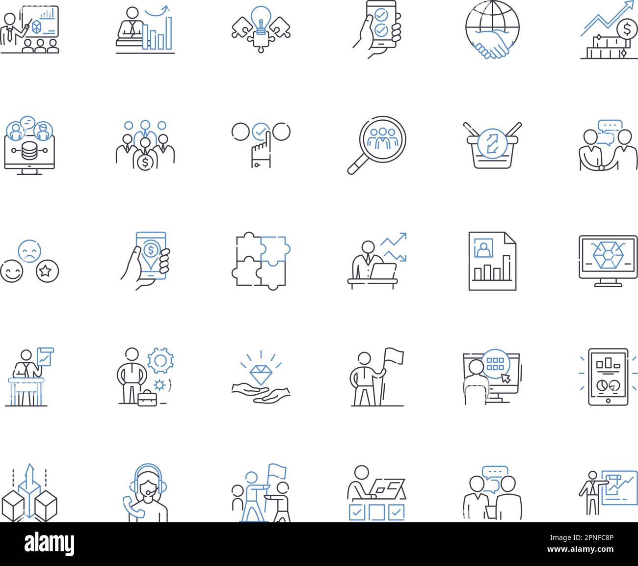 Initiative line icons collection. Drive, Leadership, Ingenuity ...
