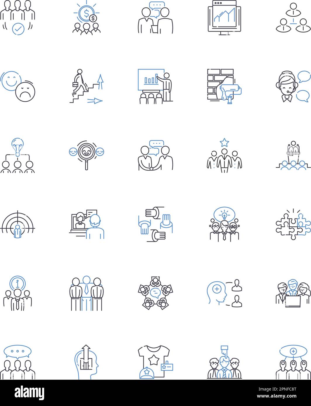 Unity work line icons collection. Collaborative, Synergy, Cohesion ... Unity work line icons collection. Collaborative, Synergy, Cohesion ...