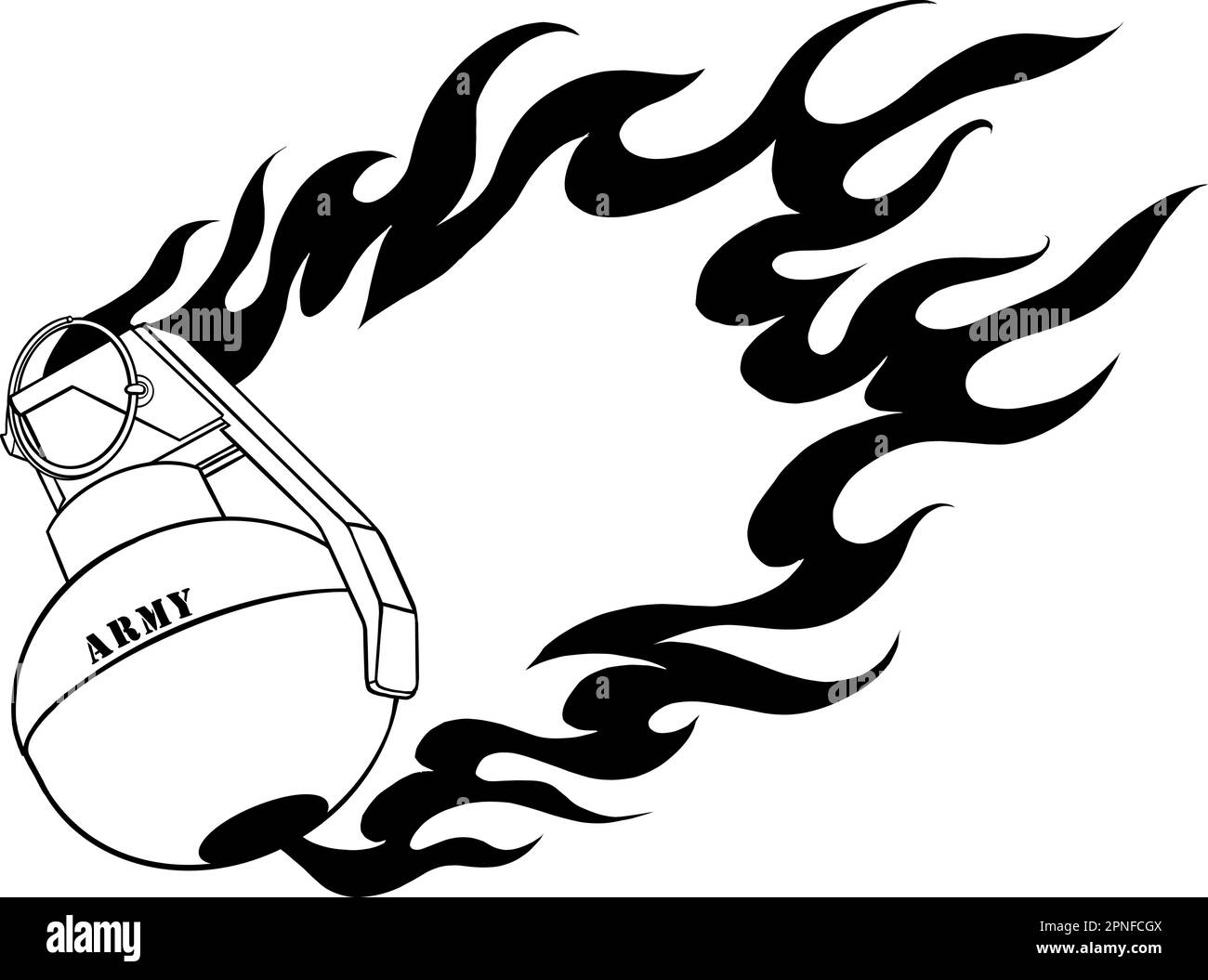 Simple flat design military fragmentation hand grenade Stock Vector ...