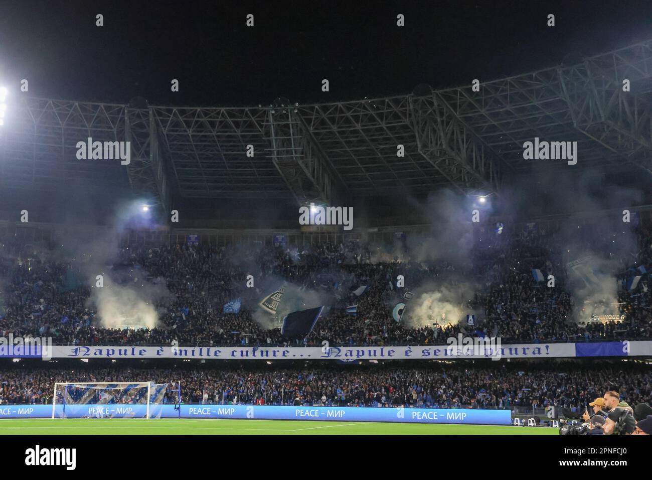 Naples, Campania, Italy. 18th Apr, 2023. Napoli 04/18/2023, during the quarter final soccer ...