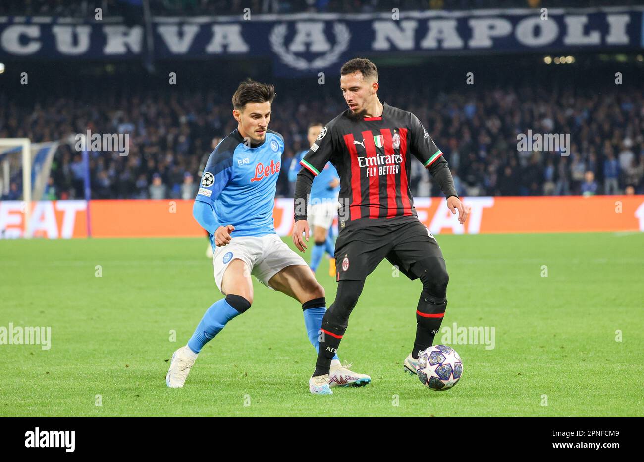 Naples, Campania, Italy. 18th Apr, 2023. Napoli 04/18/2023, during the quarter final soccer ...
