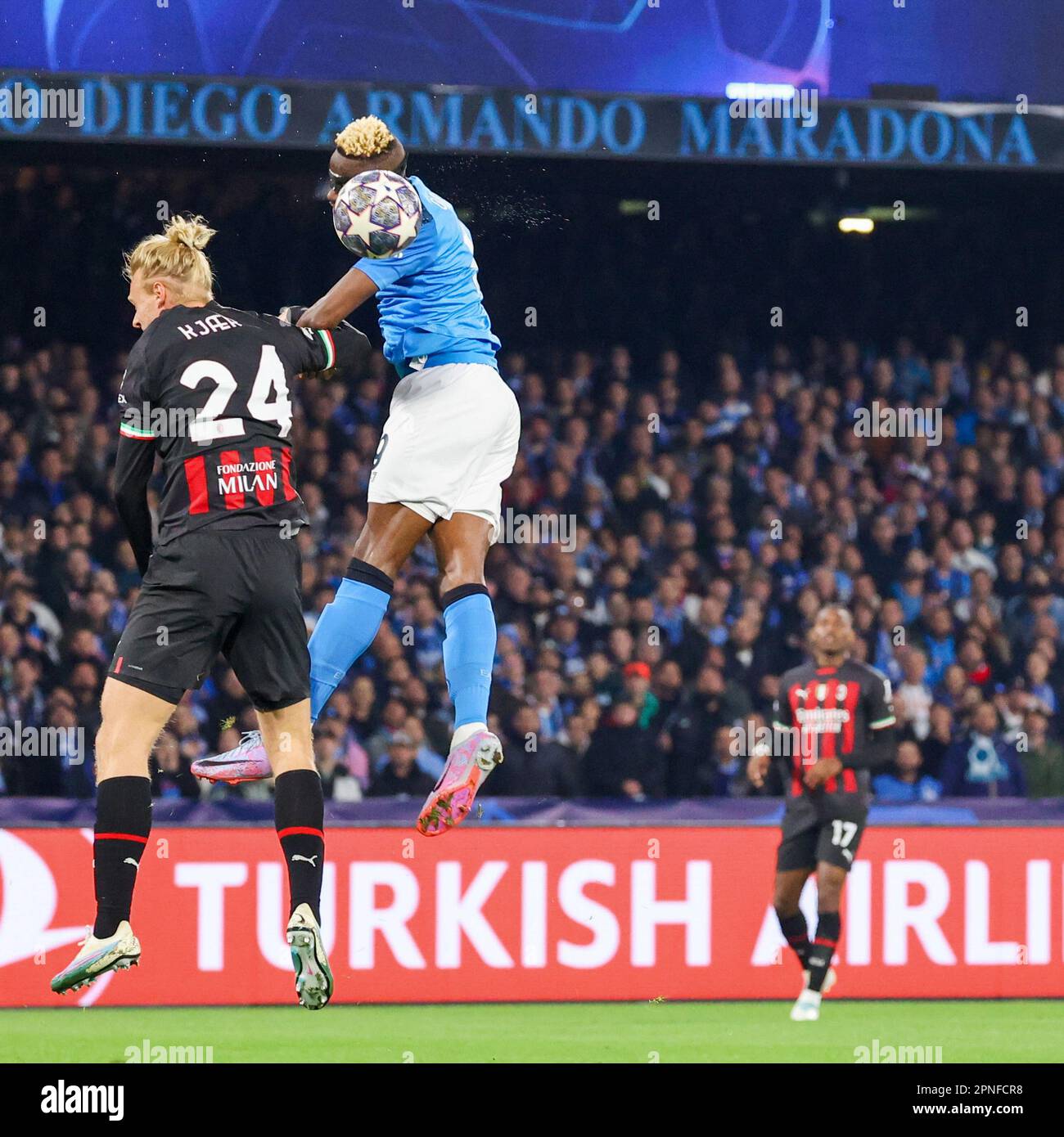 Naples, Campania, Italy. 18th Apr, 2023. Napoli 04/18/2023, during the quarter final soccer ...