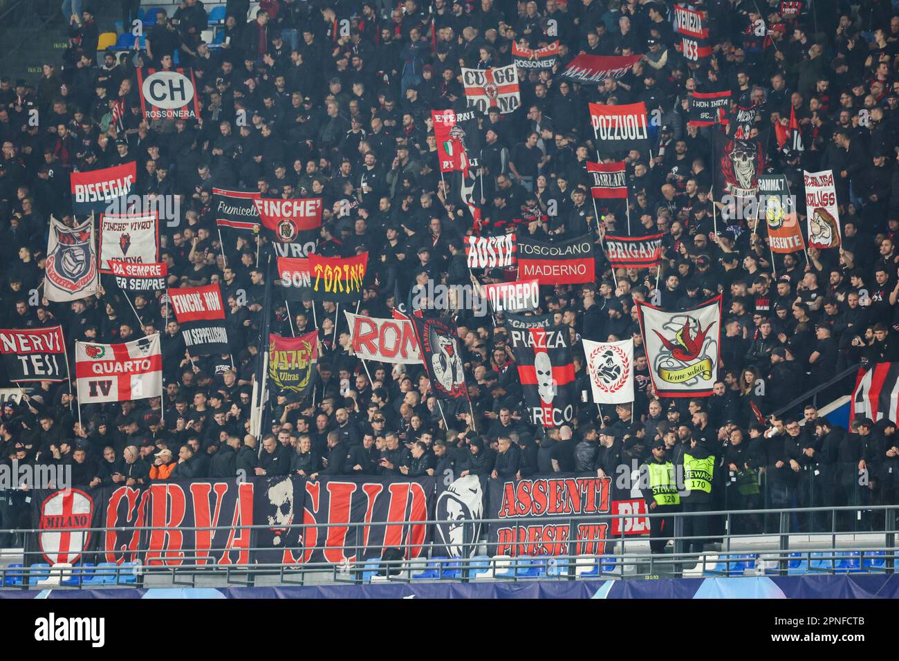 Naples, Campania, Italy. 18th Apr, 2023. Napoli 04/18/2023, during the quarter final soccer ...