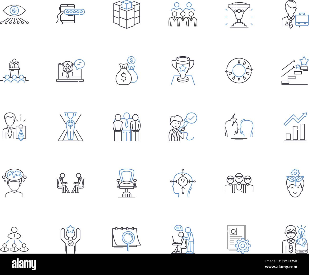 Customer satisfaction line icons collection. Feedback, Happiness ...
