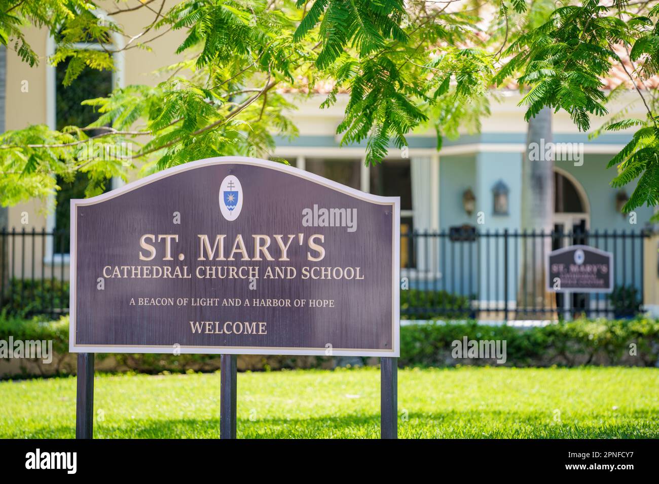 Little Haiti Miami, FL, USA - April 18, 2023: St Marys Cathedral Church ...