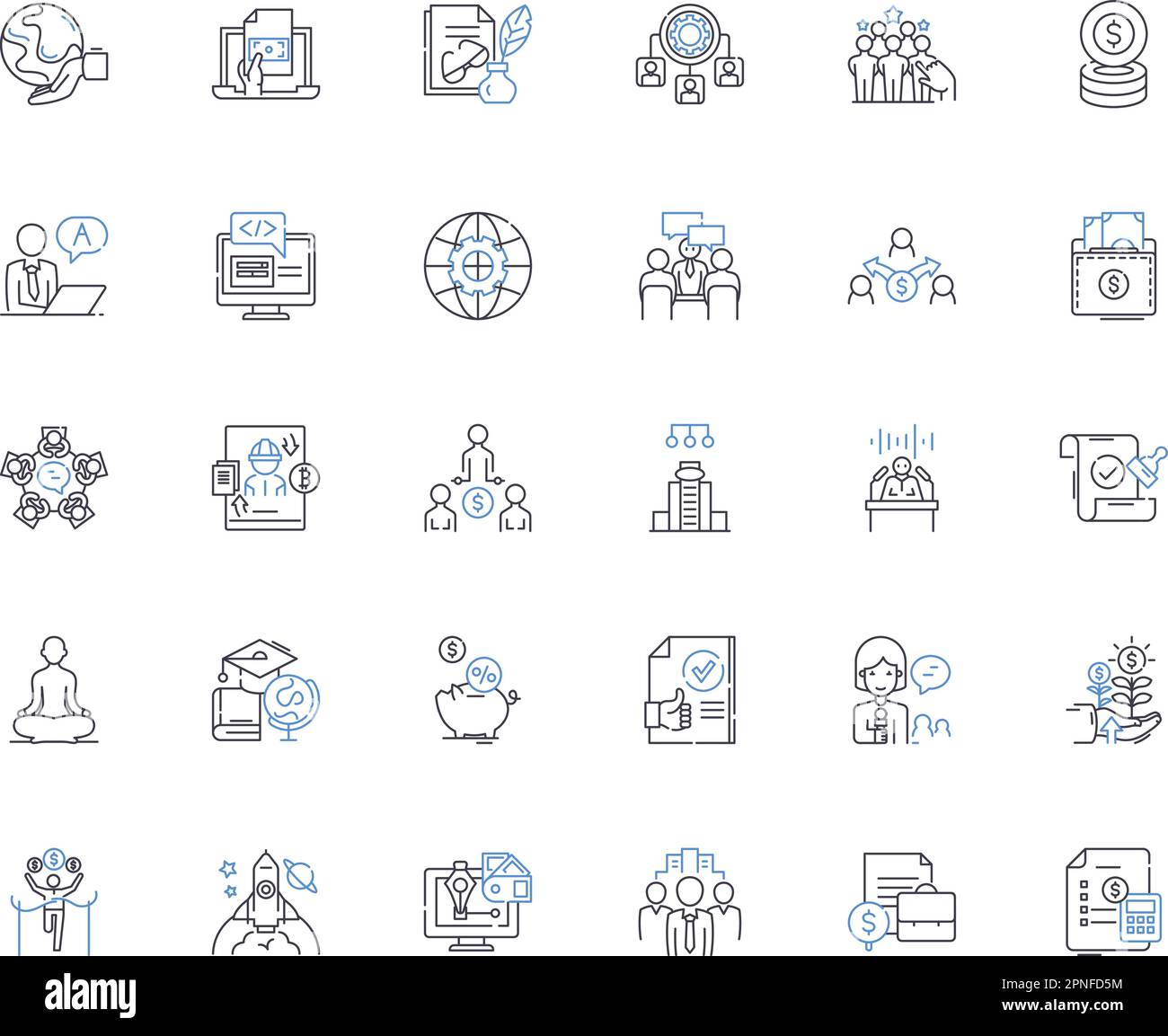 Innovation Centers Line Icons Collection Creativity Design Technology Collaboration