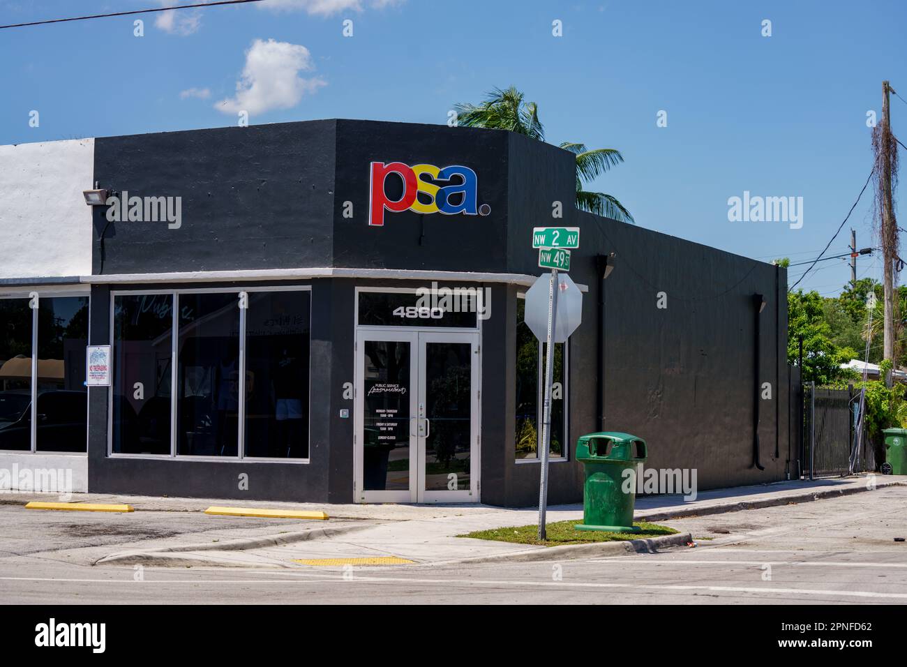 Little Haiti Miami, FL, USA - April 18, 2023: Image of the Little Haiti ...