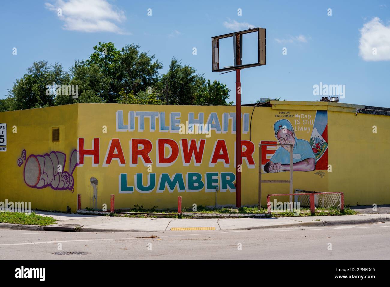 Little Haiti Miami, FL, USA - April 18, 2023: Little Haiti Hardware ...