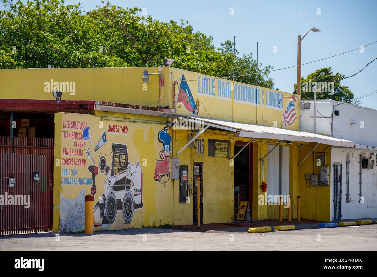 Little Haiti Miami, FL, USA - April 18, 2023: Little Haiti Hardware ...