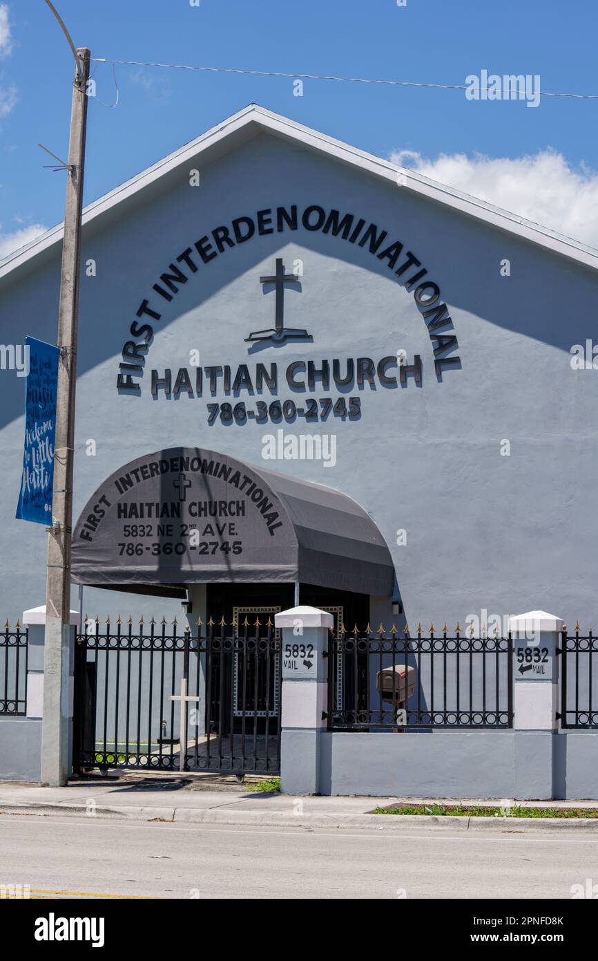 Little Haiti Miami, FL, USA - April 18, 2023: First Interdenominational ...