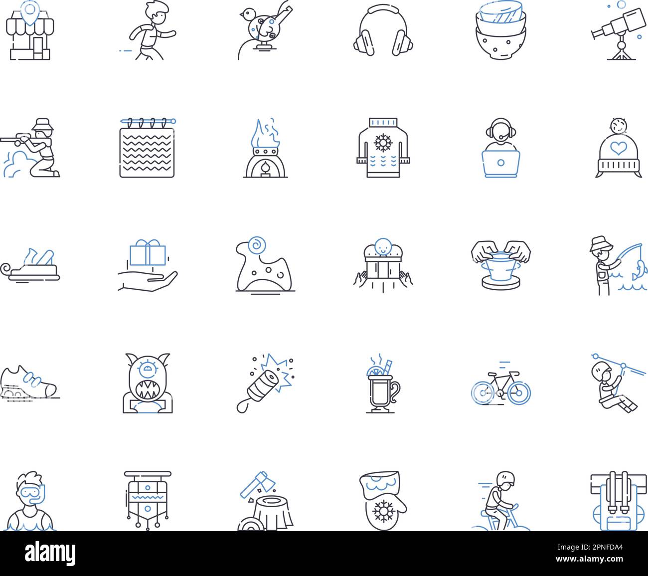 Home-baked line icons collection. Delicious, Fresh, Aromatic, Artisanal ...