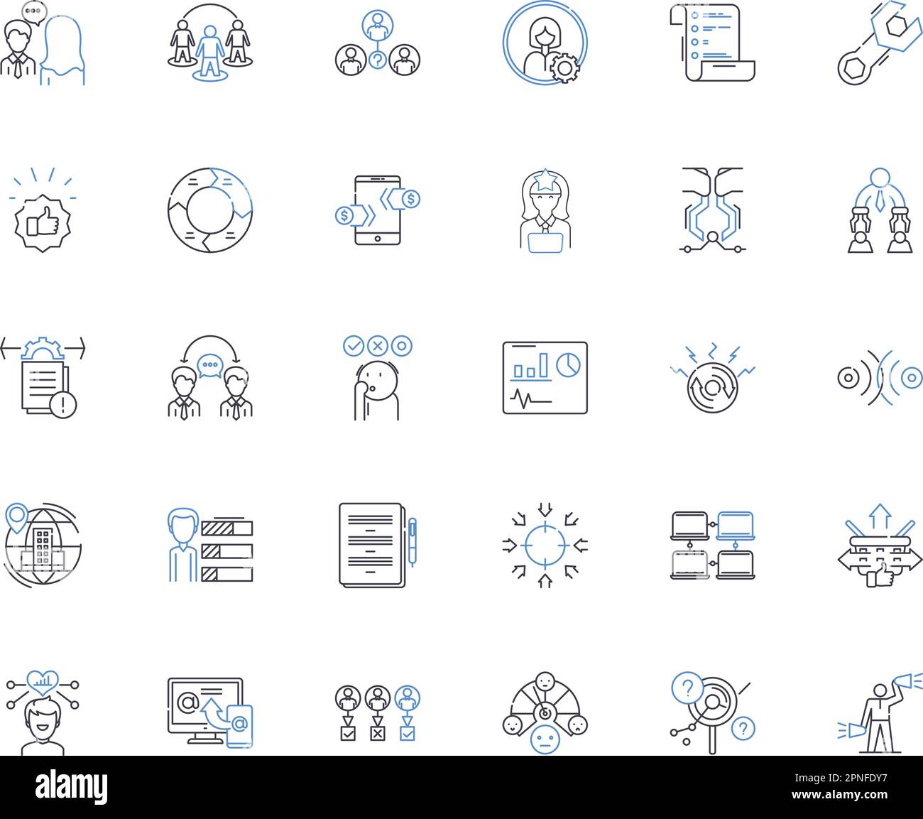 Mutual respect line icons collection. Collaboration, Trust, Equality ...