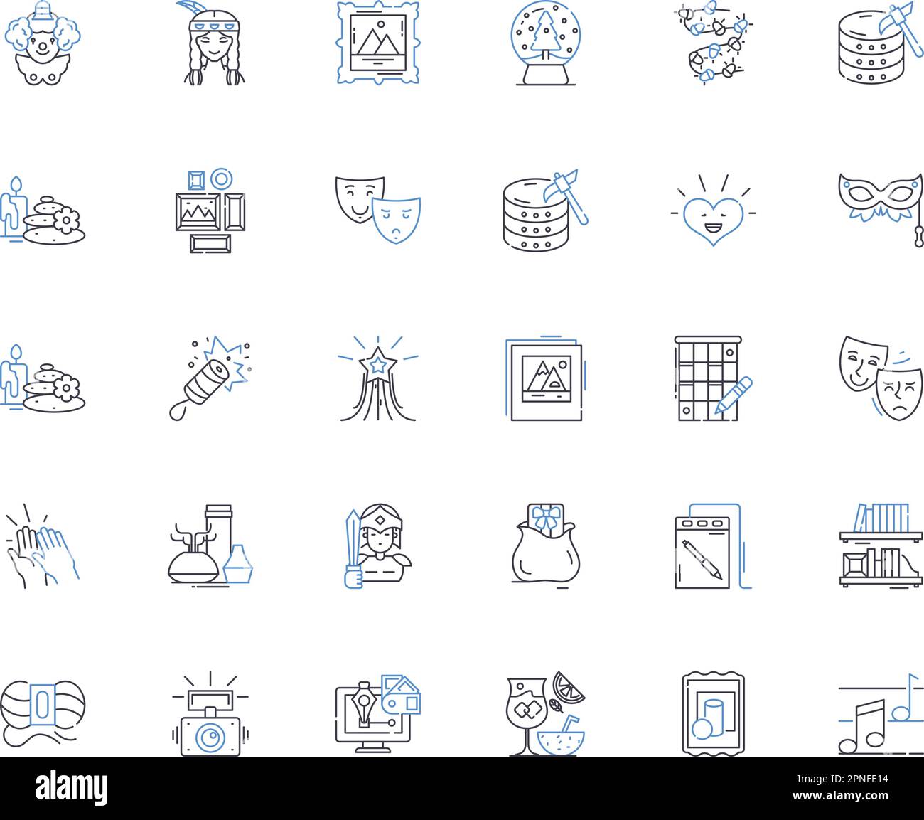 Imaginative play line icons collection. Creativity, Imagination ... Imaginative play line icons collection. Creativity, Imagination ...