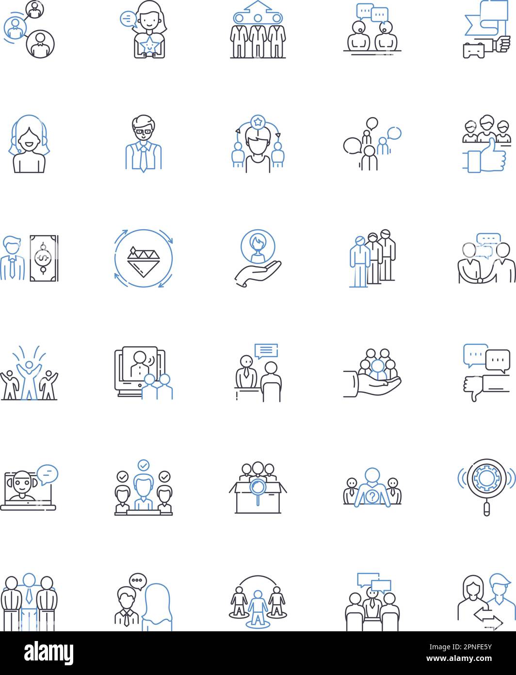 Succession resources line icons collection. Lineage, Inheritance ...
