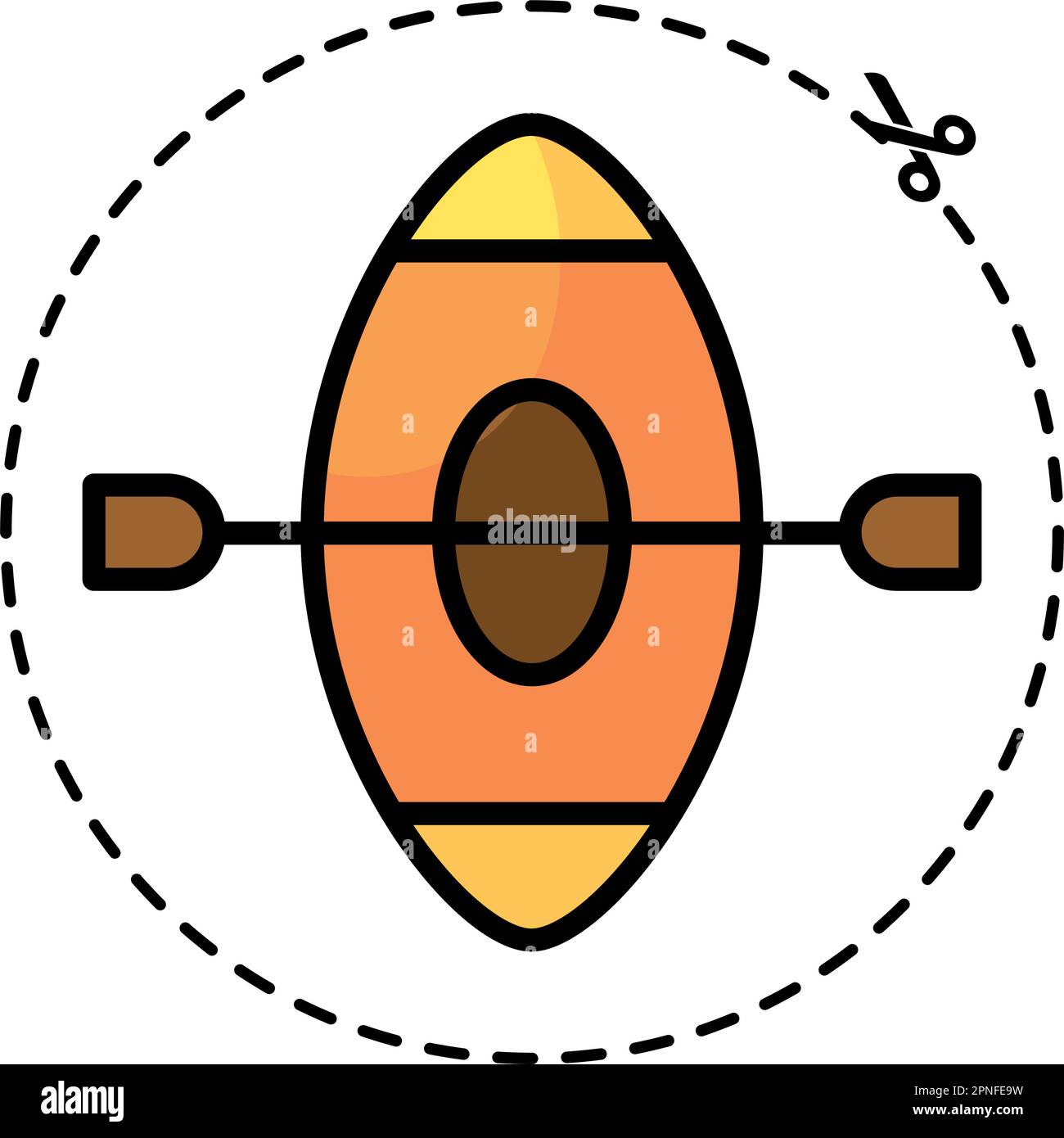 Isolated colored kayak sport icon Vector Stock Vector Image & Art - Alamy