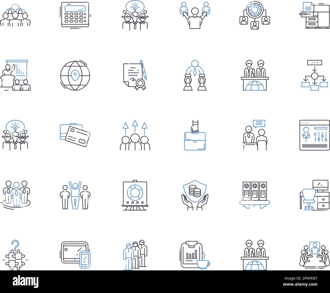 Entrepreneur forum line icons collection. Nerking, Mentorship ...