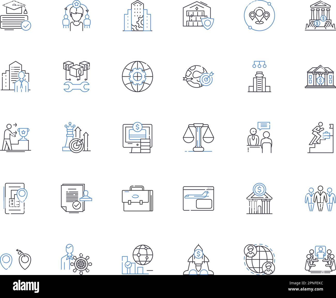 Administration Management line icons collection. Efficiency ... Administration Management line icons collection. Efficiency ...