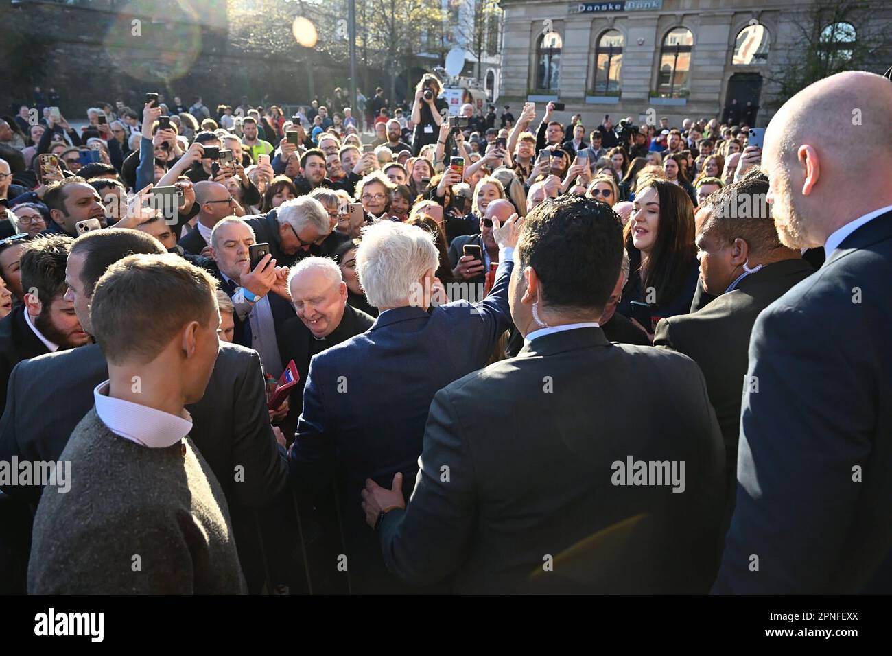 Londonderry, Northern Ireland. 18th Apr, 2023. Former US president Bill ...