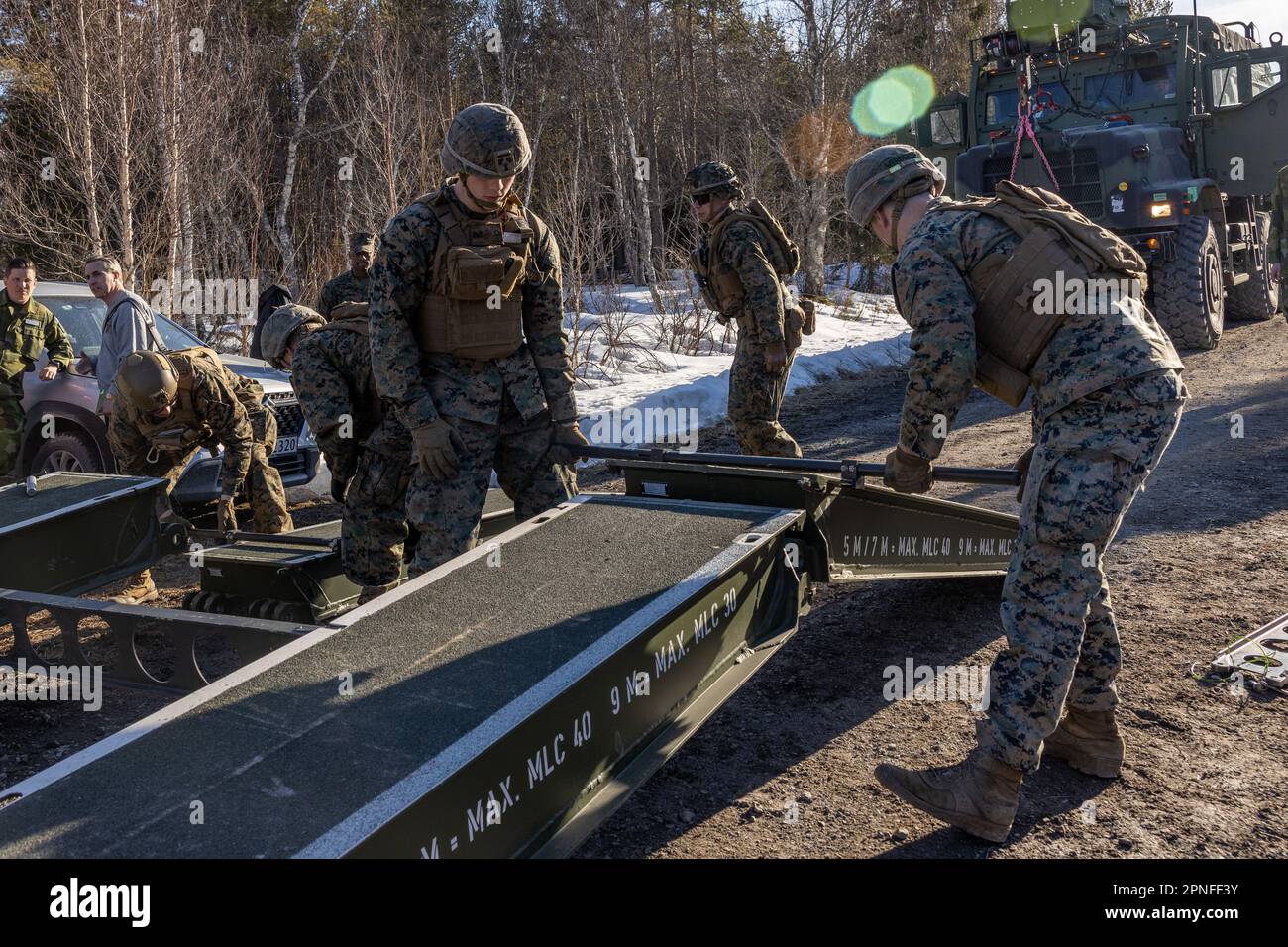 U.S. Marines with 2d Combat Engineer Battalion, 2d Marine Division ...