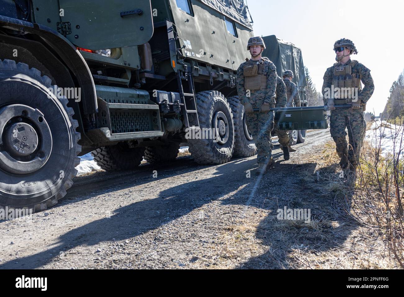 U.S. Marines with 2d Combat Engineer Battalion, 2d Marine Division ...