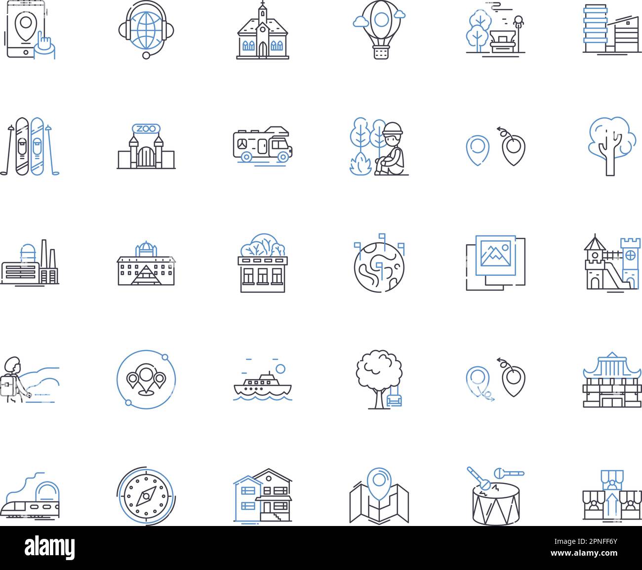 Guest service line icons collection. Hospitality, Welcoming ...